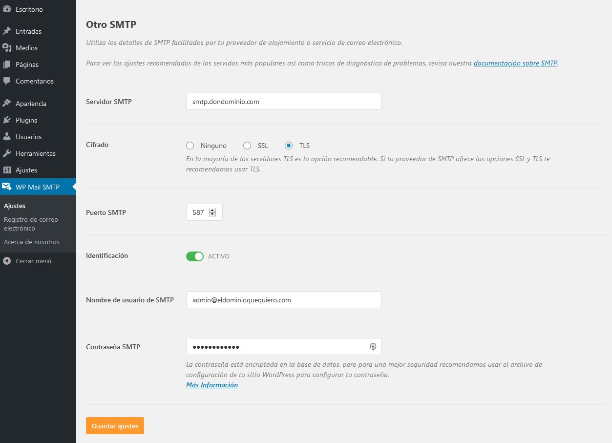 Cómo configurar SMTP en tu formulario de contacto de WordPress ...